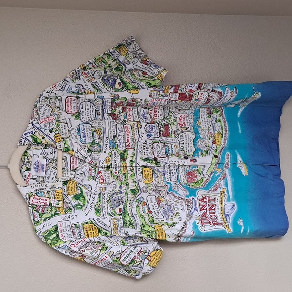 Aloha Shirt Man | Shirts | Rare Dana Point Ca Harboring The Good Life ...